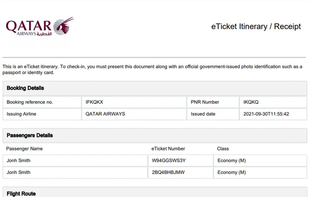 Fake Flight Tickets Generator: Use this free flight ticket generator to ...