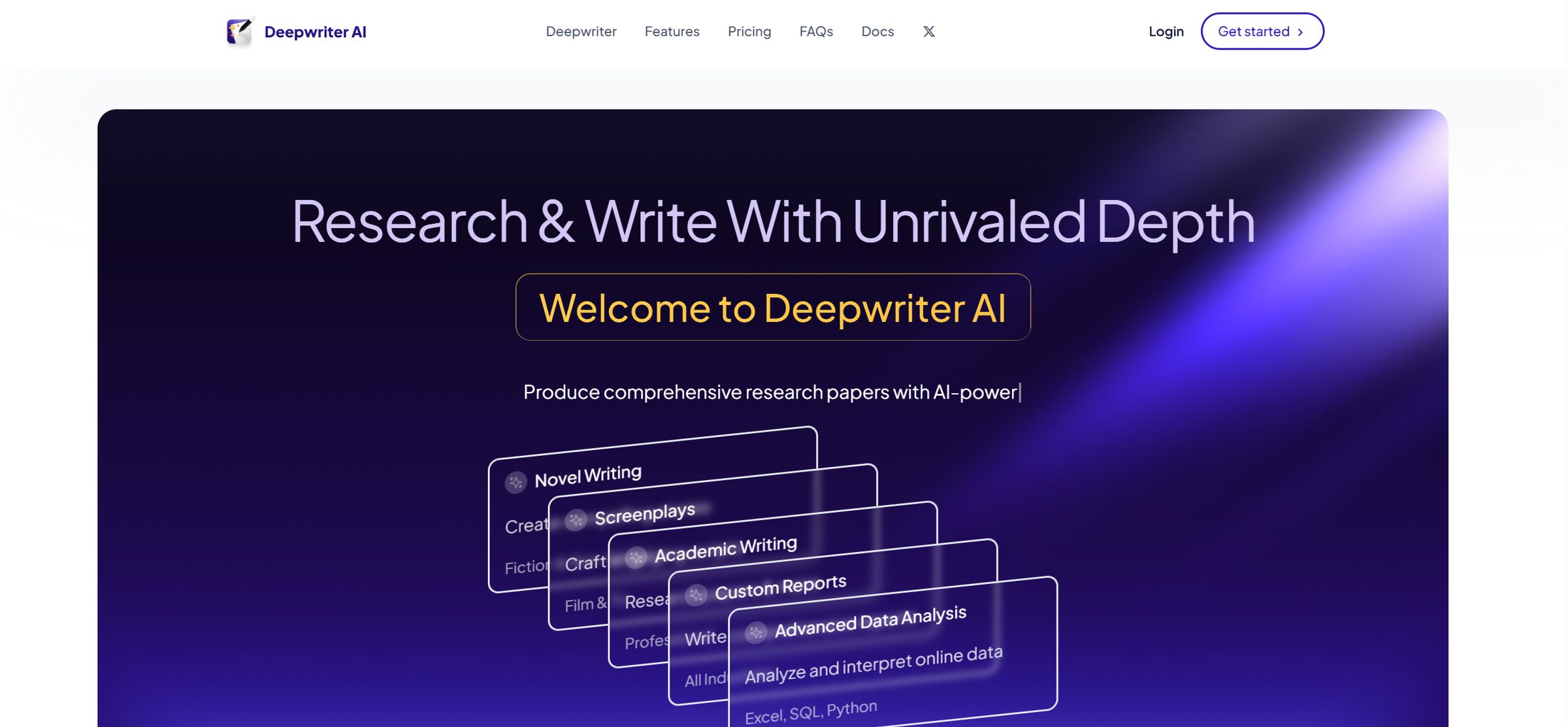 Deepwriter AI: AI long format content writer. It can write anything from research papers ...