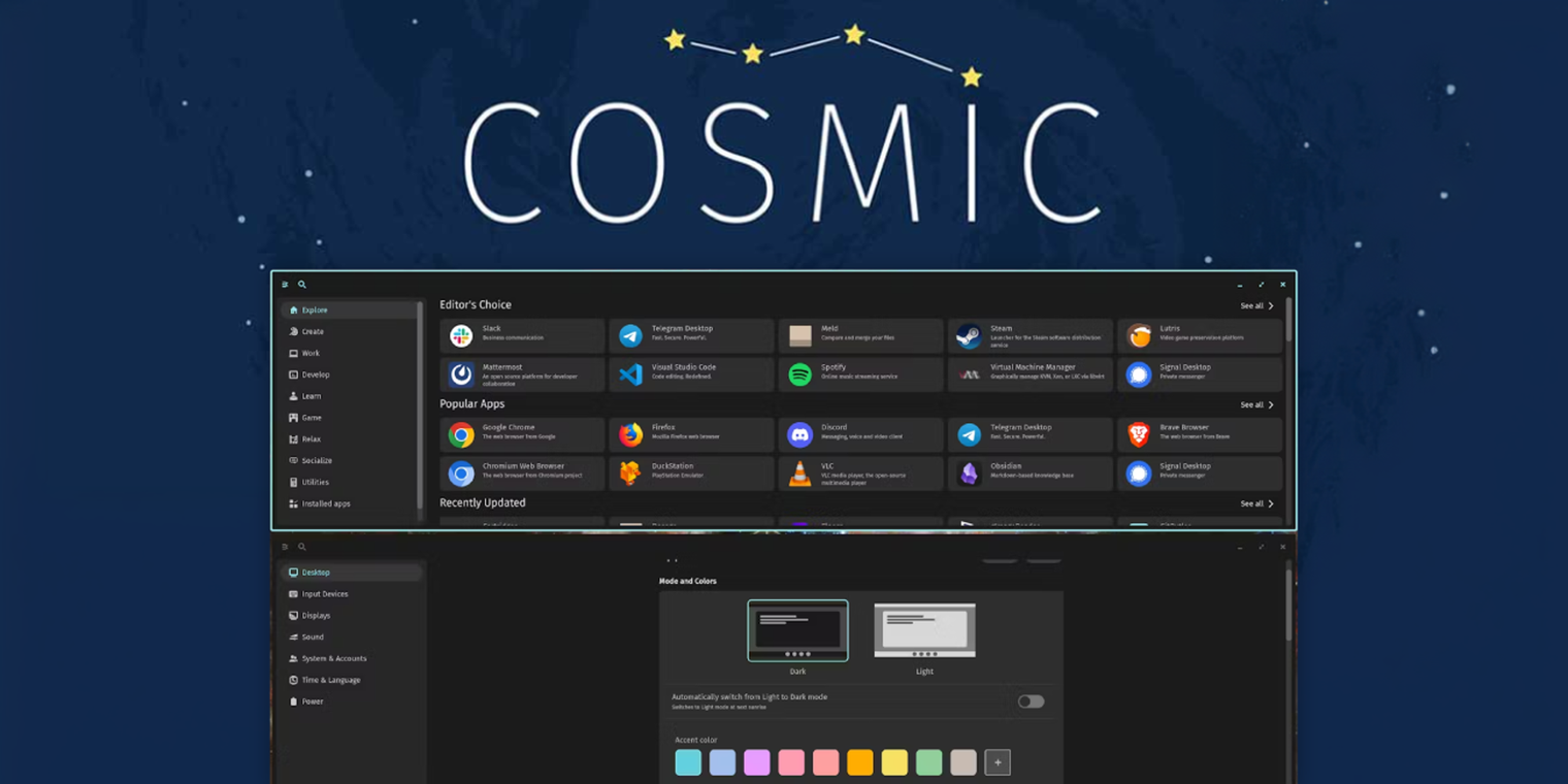 COSMIC adds inactive window styling, custom shortcuts, & more ahead of ...