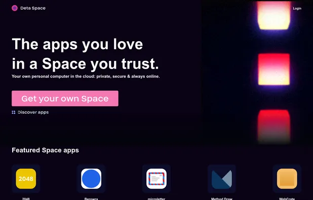 Deta Space: Control apps in your personal cloud | AlternativeTo