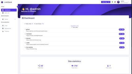 LinkStack: Open source, self-hosted, highly customizable link sharing platform with an ...