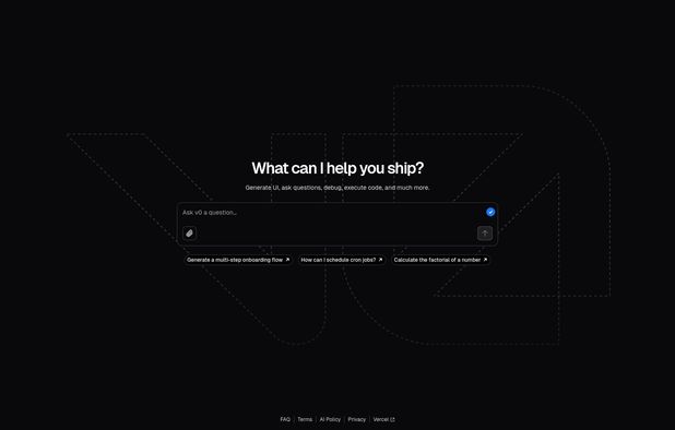V0 By Vercel Generative Ui With Ai Code Alternativeto