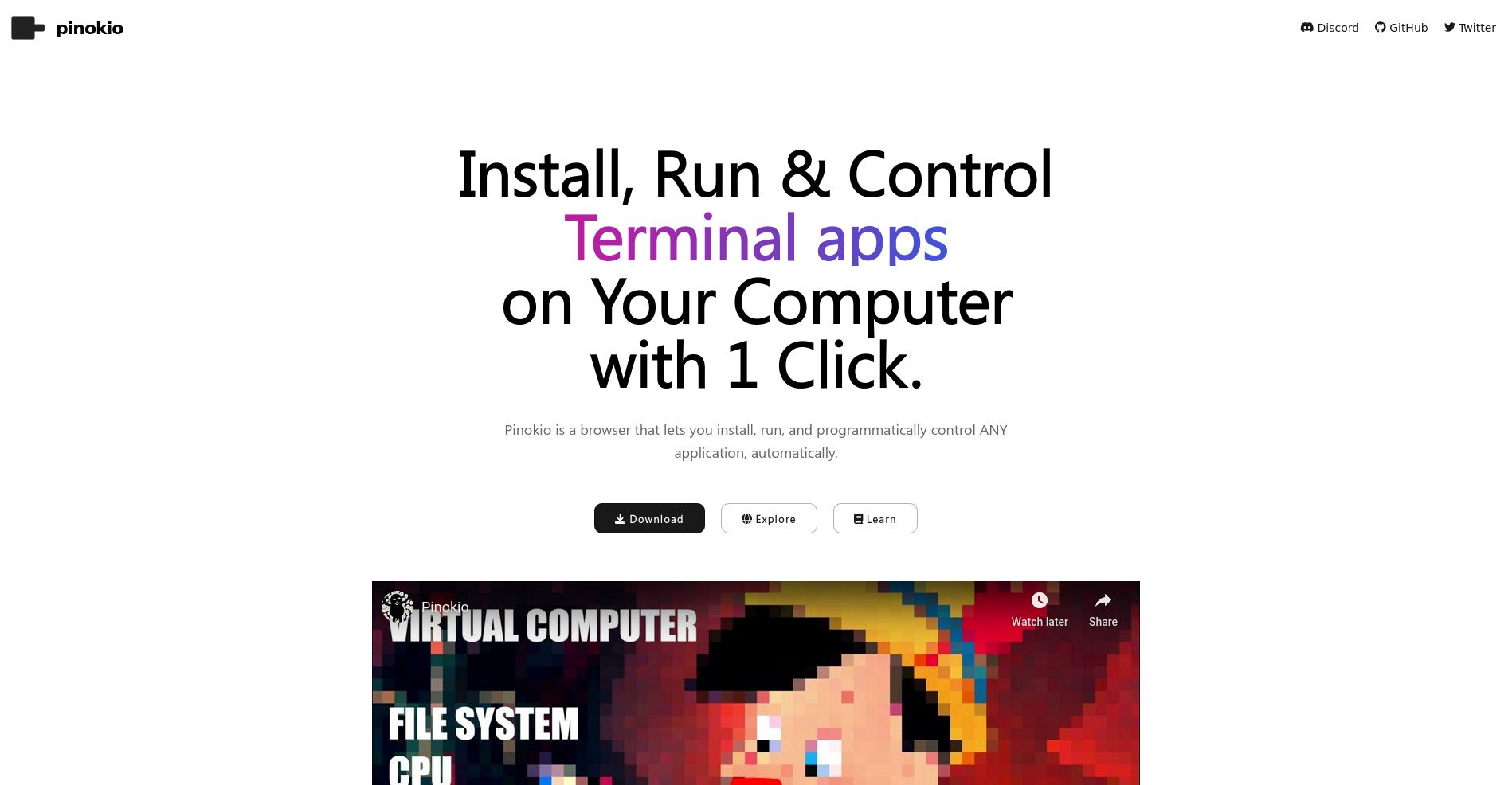 Pinokio Alternatives And Similar Software Alternativeto