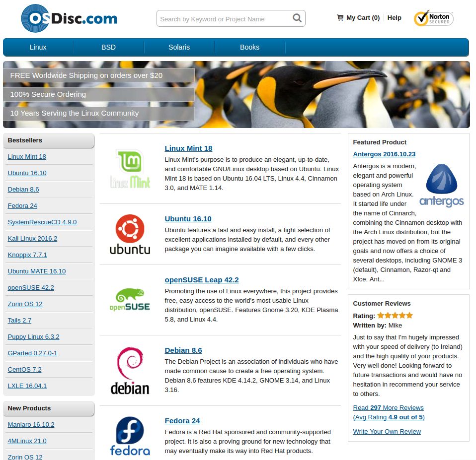 OSDisc.com: The leading source for Linux CDs and DVDs. | AlternativeTo