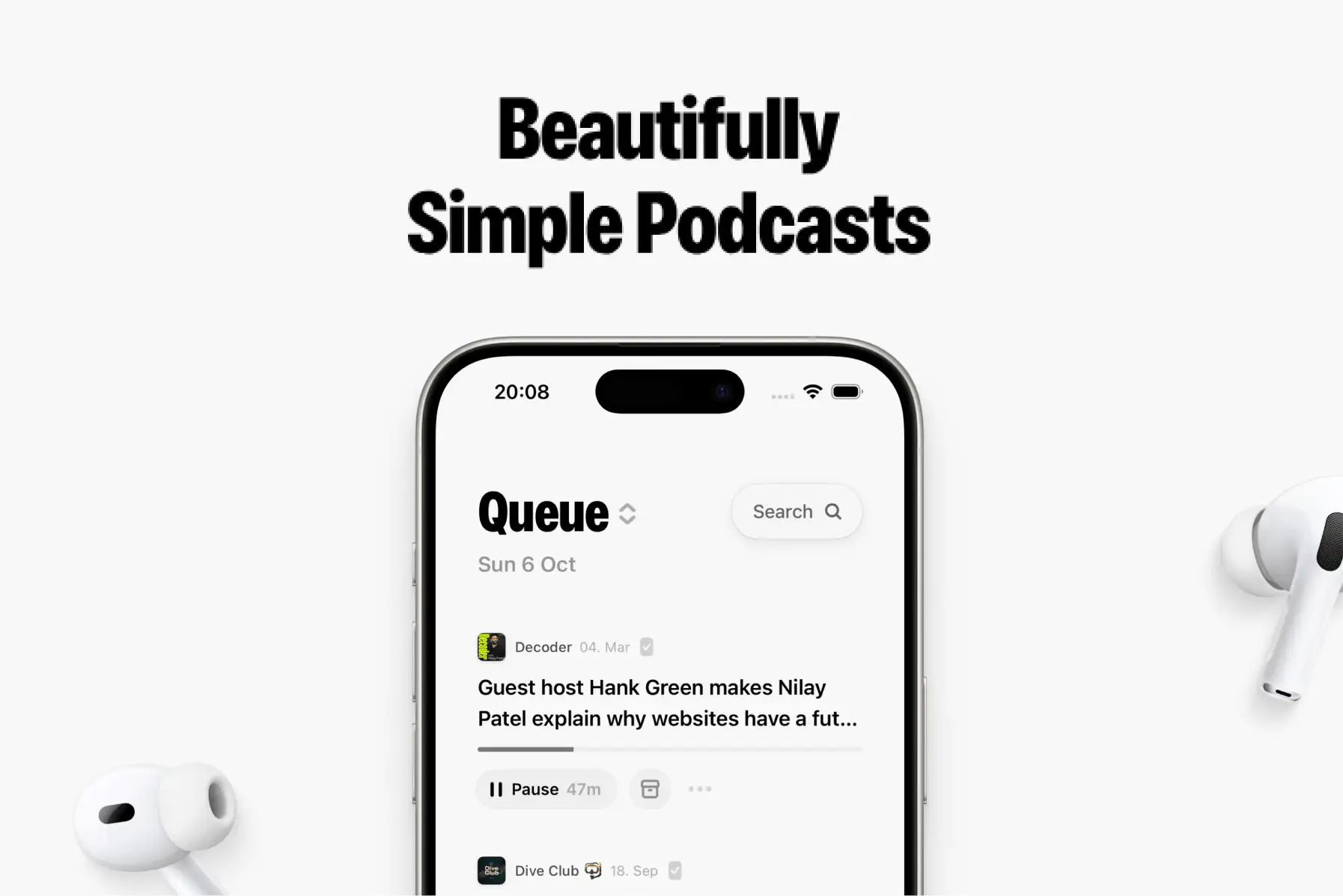 Queue - Podcasts Alternatives: 25+ Podcast Players | AlternativeTo