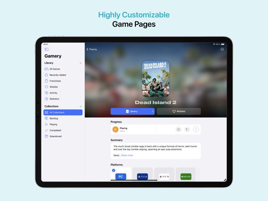 Gamery: Iming to be the most beautiful video game library app ...