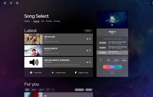 Rhythm Plus: Rhythm+ is a web-based vertical scrolling rhythm game ...