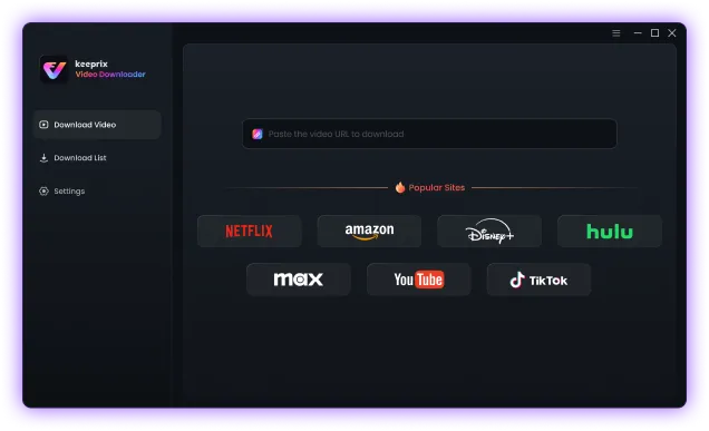Keeprix: Download videos from Netflix, Amazon, Disney+, Hulu, and Max for offline viewing ...