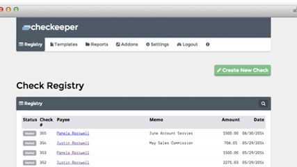 Checkeeper: 's online check printing software lets you print checks on ...