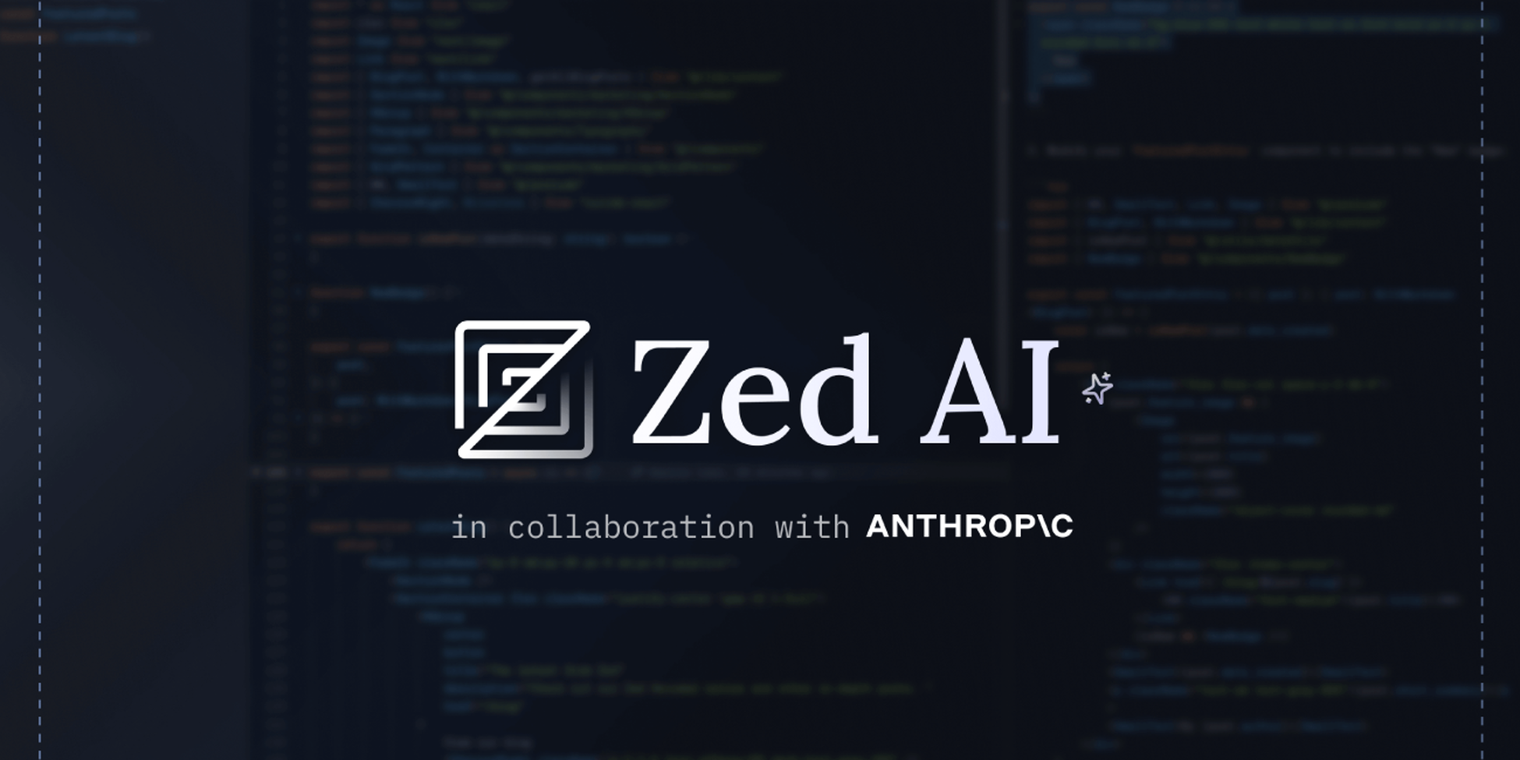 Zed has announced Zed AI, its new AI Assistant powered by Anthropic's Claude 3.5 Sonnet ...