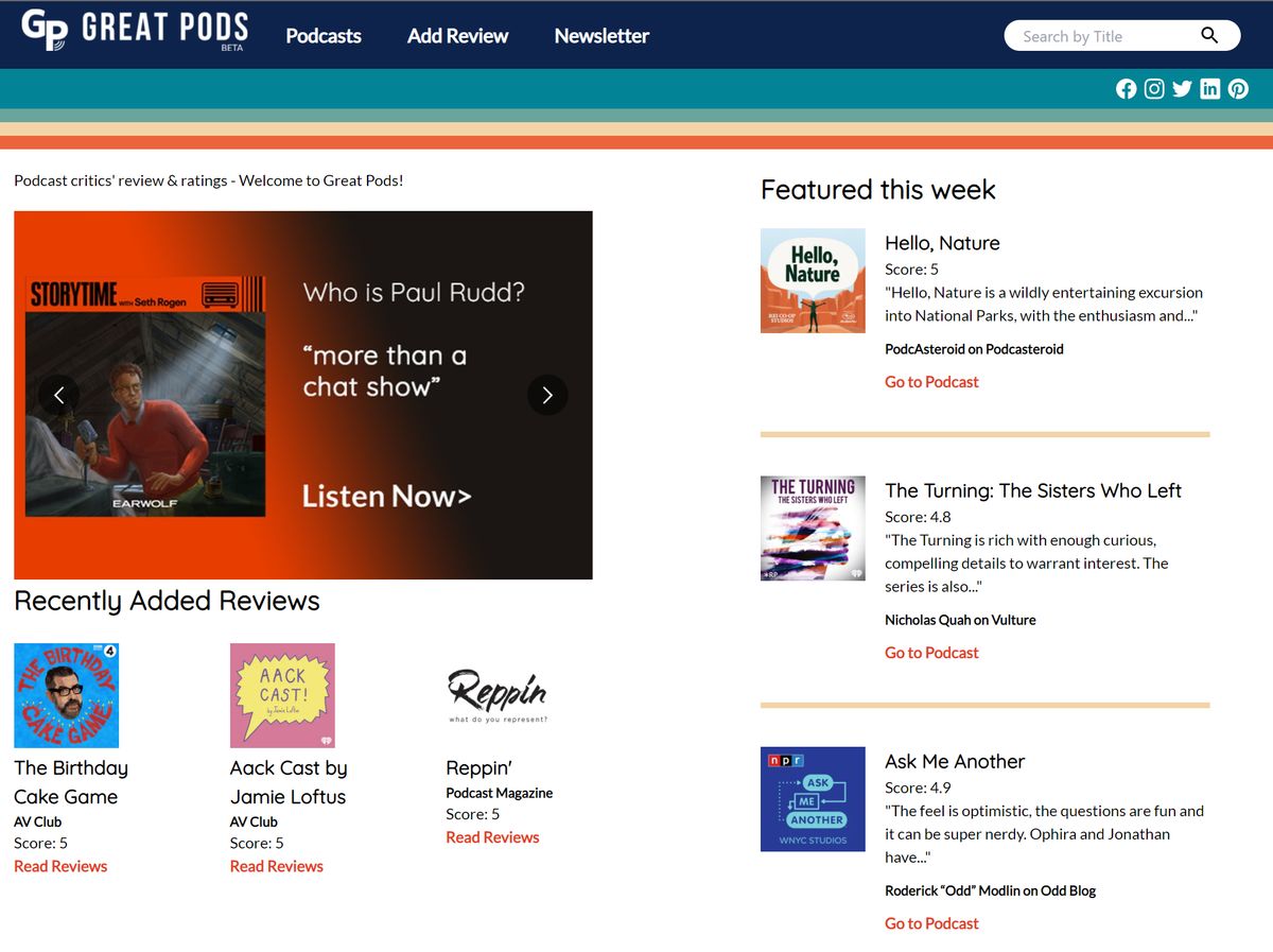 Great Pods Alternatives and Similar Sites / Apps | AlternativeTo