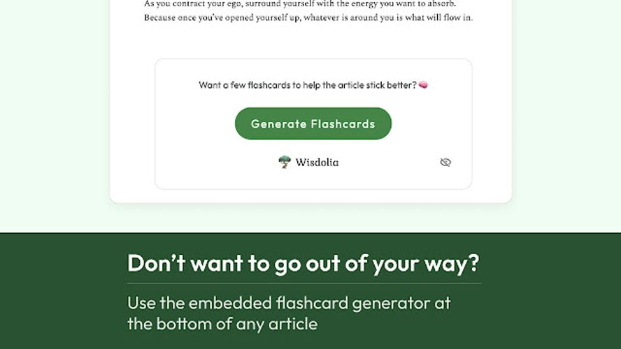 Wisdolia: Automatically generate flashcards from any article, PDF, or ...