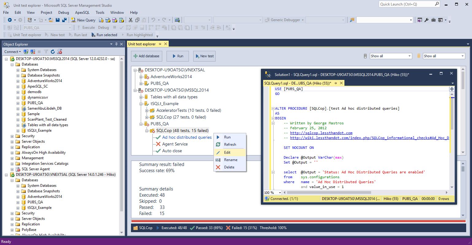 ApexSQL Unit Test Alternatives and Similar Software | AlternativeTo