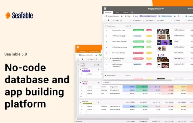 SeaTable: Innovative no-code platform for creating custom digital solutions without | AlternativeTo