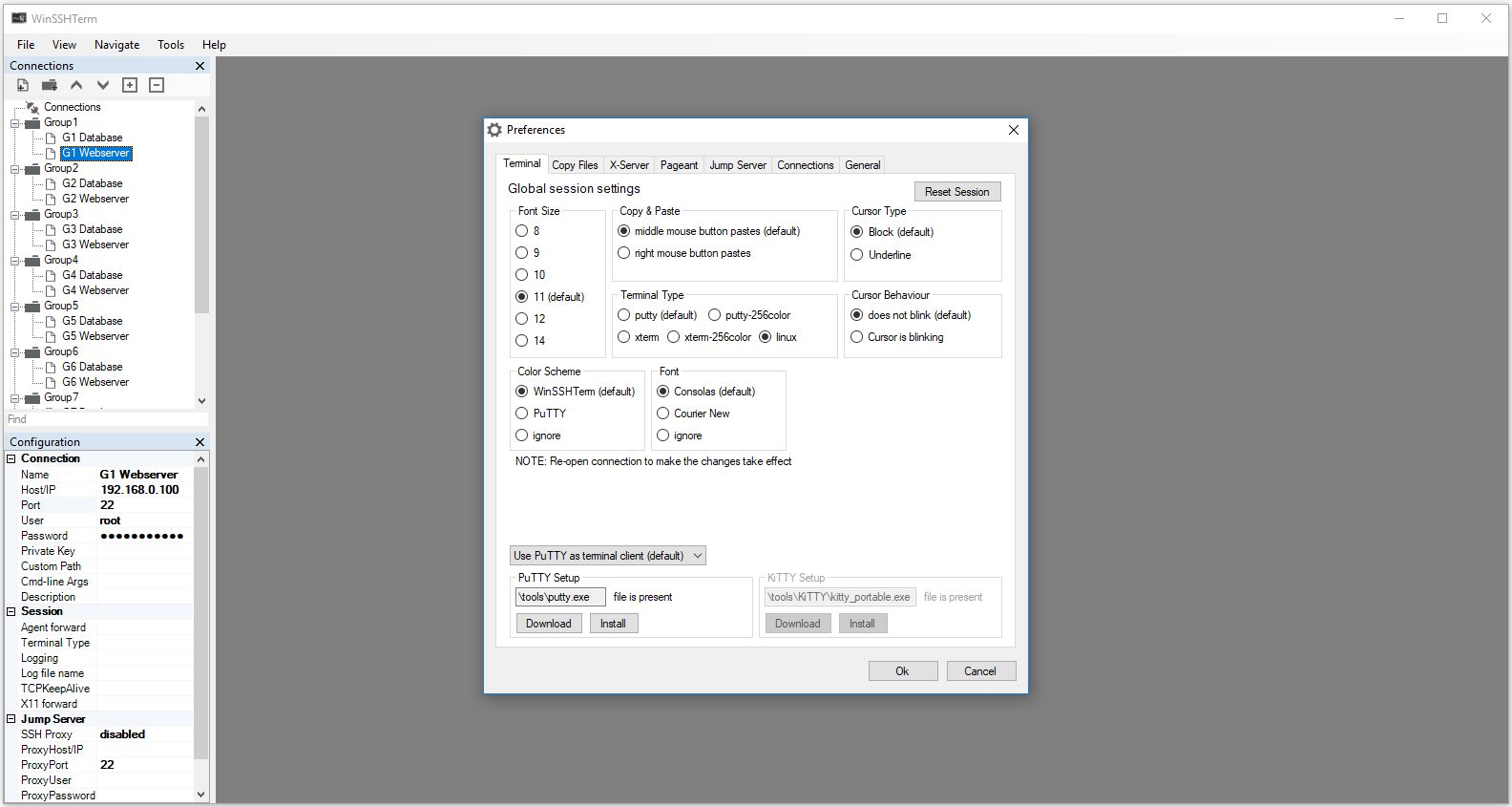 WinSSHTerm: A tabbed SSH solution for Windows, combining PuTTY, WinSCP ...