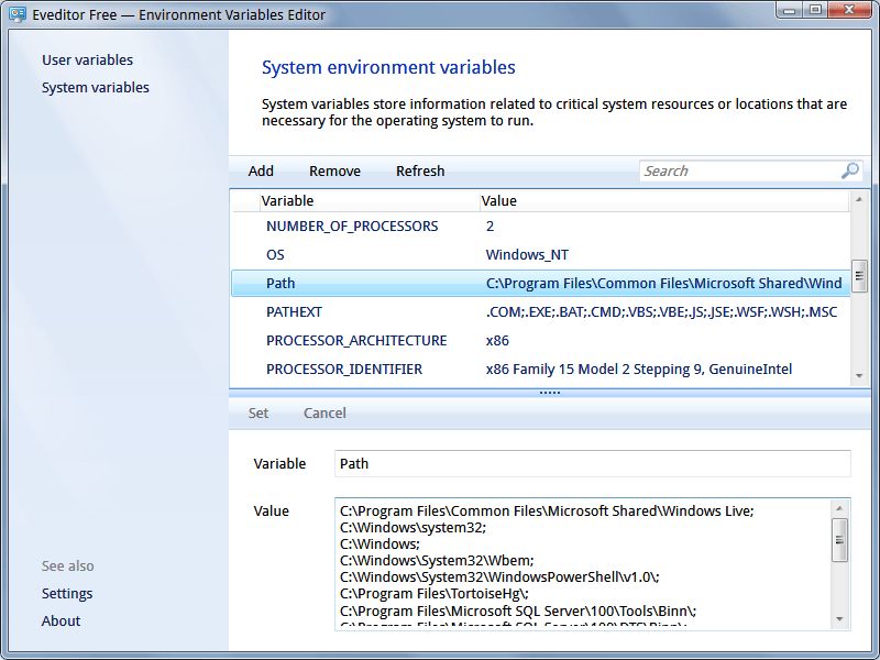 eveditor Alternatives: Top 5 Environment Variables Editors & Similar ...
