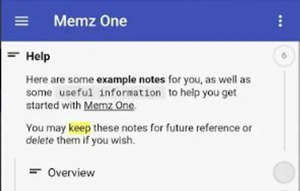 Memz One - Hierarchical Notepad: Memz One is a Tree Notepad, Outliner ...