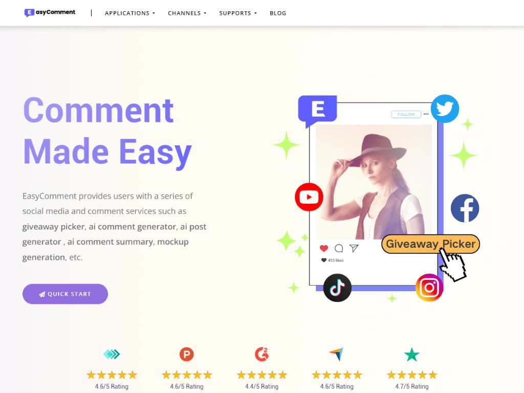 EasyComment.ai: EasyComment provides users with a series of social media and comment services ...