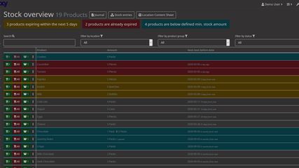 Grocy: Web-based self-hosted groceries & household management solution ...
