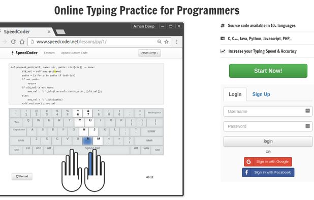 Speedcoder Online Typing Practice For Programmers Alternativeto