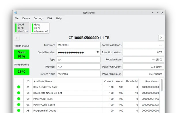 CrystalDiskInfo Alternatives for Linux: Top 8 Hard Disk Diagnostic ...
