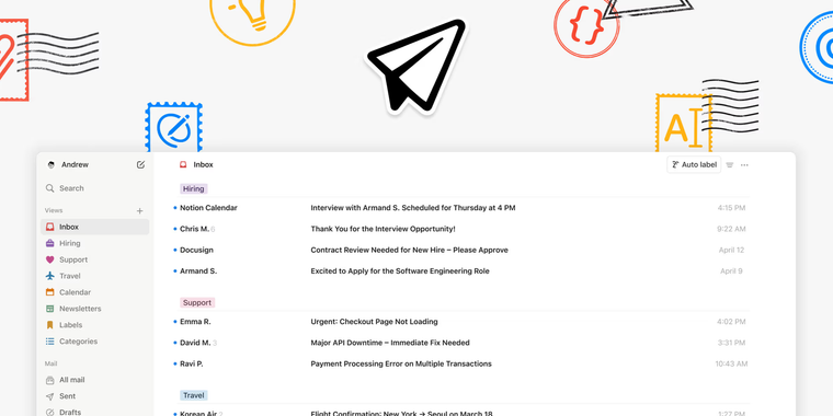 Notion launches Notion Mail, its AI-powered email client for Gmail ... Notion launches Notion Mail, its AI-powered email client for Gmail ...