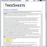 TreeSheets: App Reviews, Features, Pricing & Download | AlternativeTo