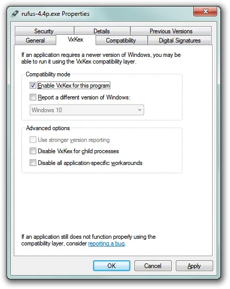 VxKex: A Windows 7 API extensions handler which allows you to run ...