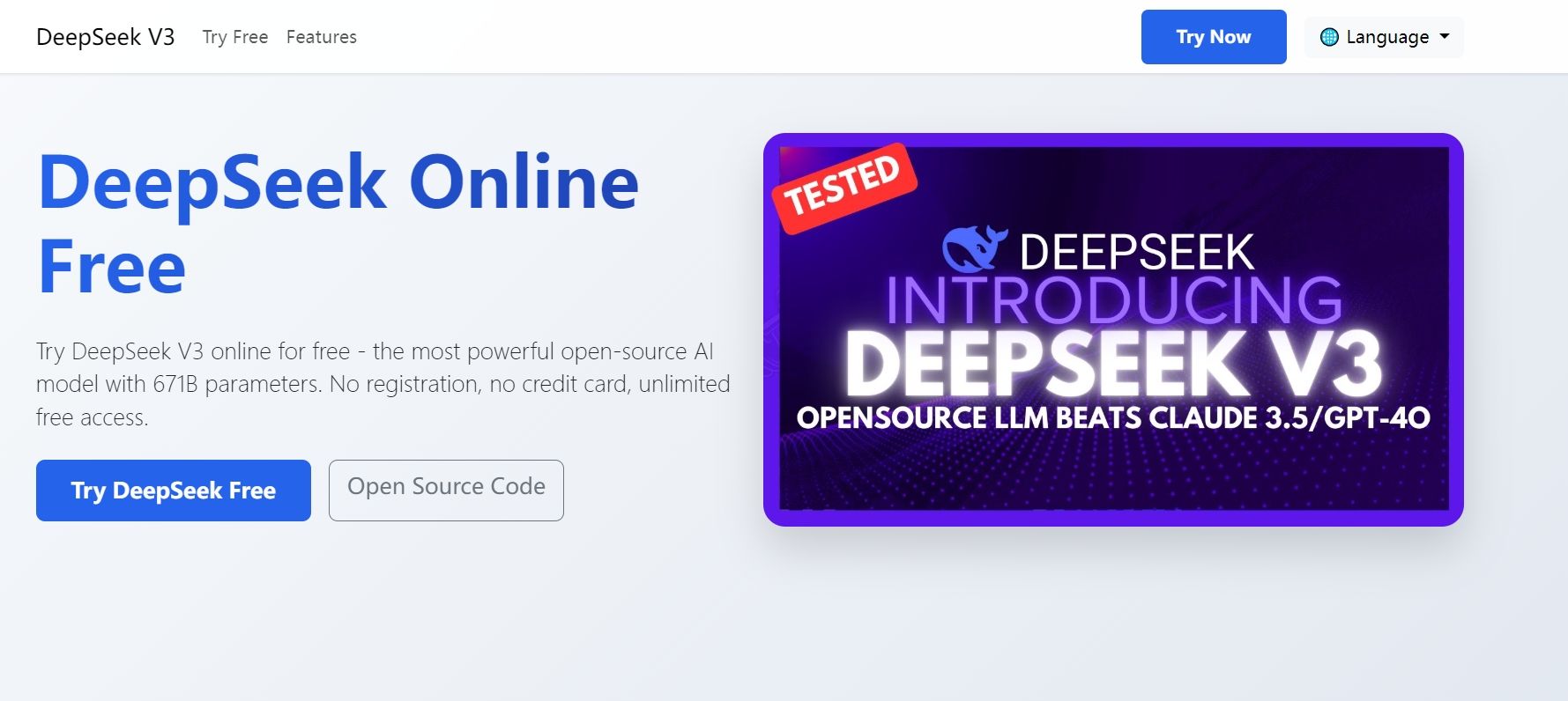 DeepSeekV3.net: Try DeepSeek V3 online for free - the most powerful open-source AI model with ...