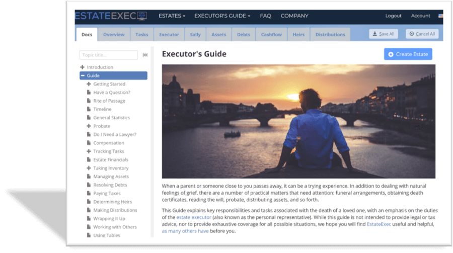 EstateExec: Is online software that simplifies the estate settlement process for executors ...