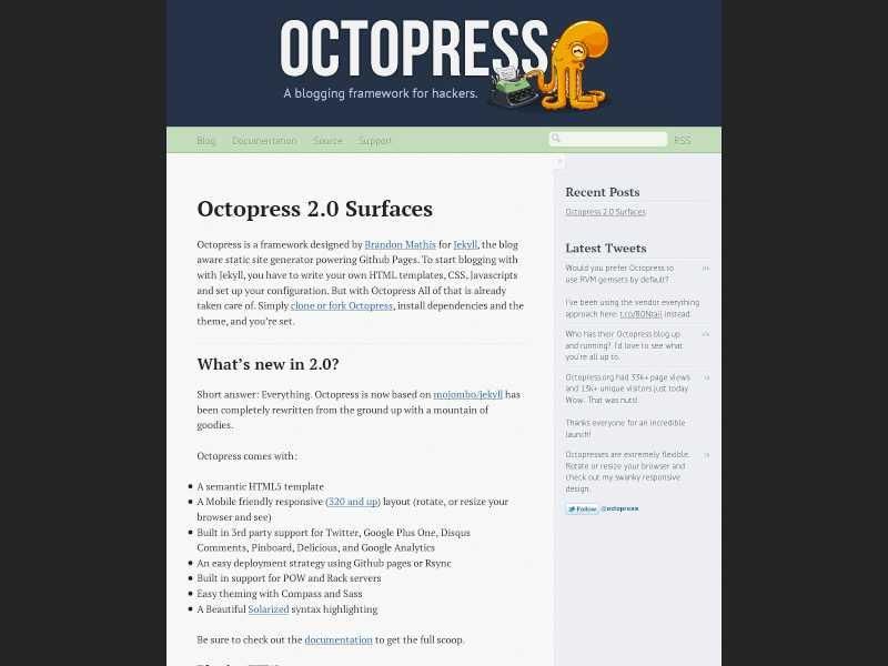 Octopress Alternatives: 25+ Blog Publishing Tools | AlternativeTo