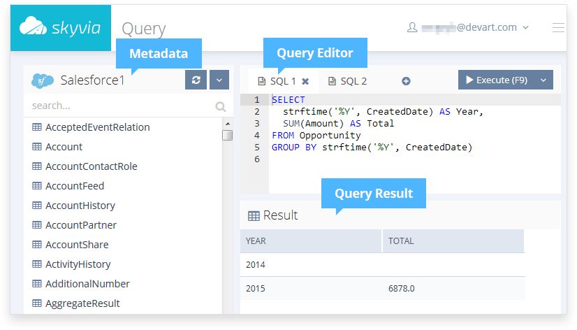 Skyvia: App Reviews, Features, Pricing & Download | AlternativeTo
