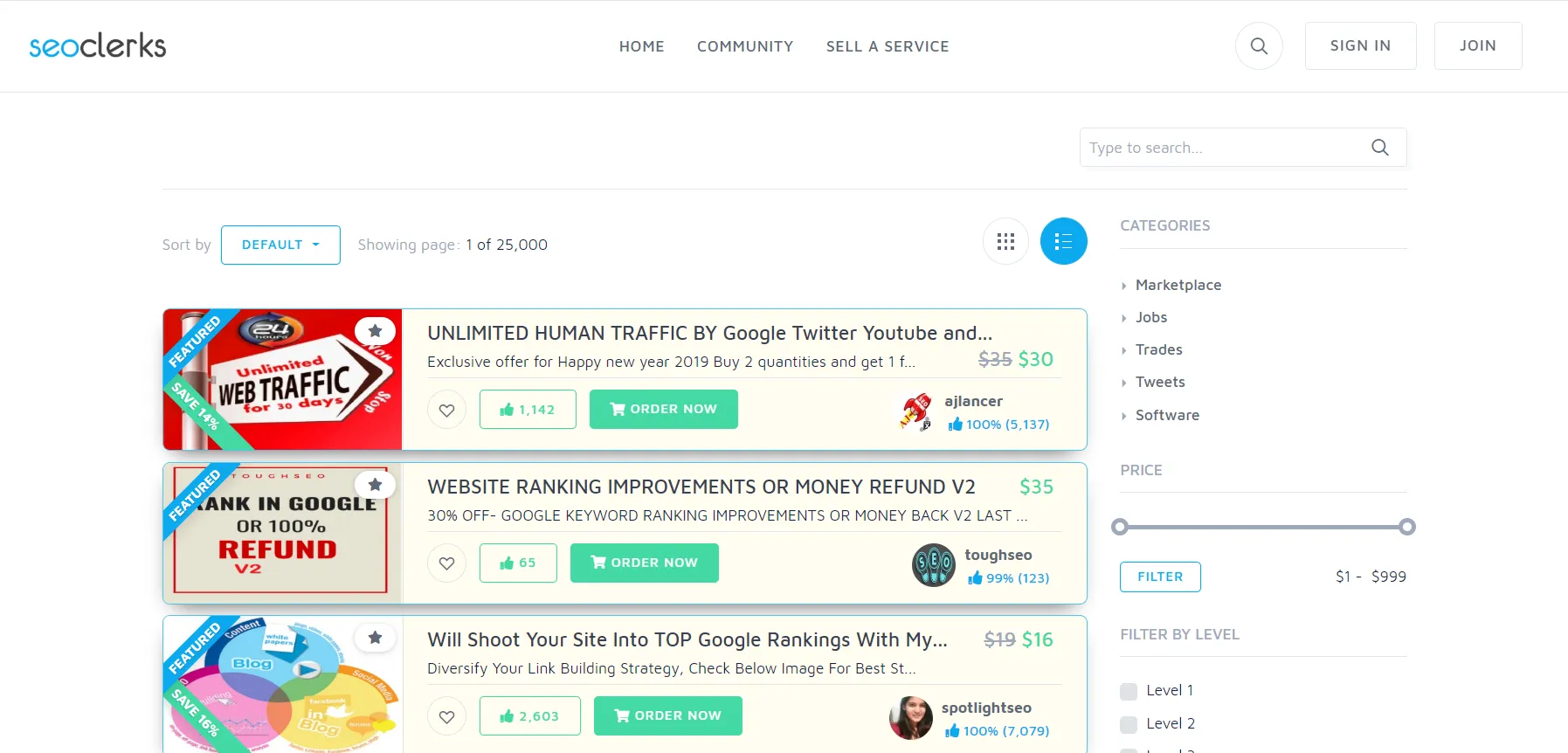 SeoClerk: SEOClerks is a marketplace originally designed for SEO ...