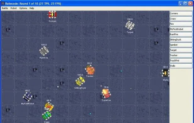 Robocode: Programming game where the goal is | AlternativeTo