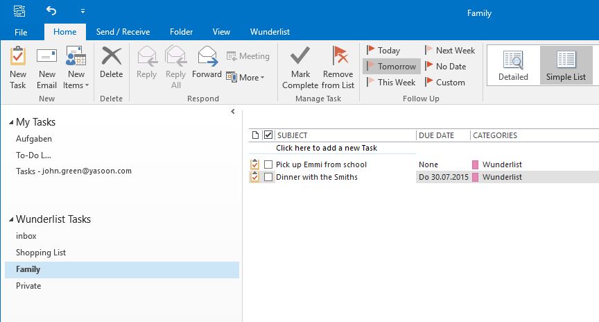 Wunderlist for Outlook Alternatives and Similar Software | AlternativeTo