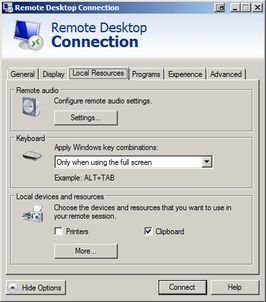 Remote Desktop Connection: Allows a user to remotely log into a ...