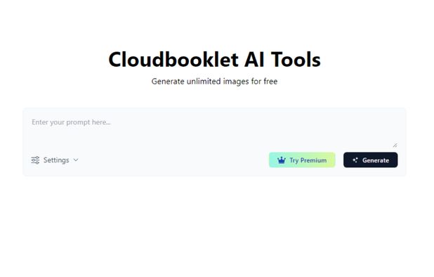 Cloudbooklet AI: - AI Image Generator and AI Tools Directory | AlternativeTo