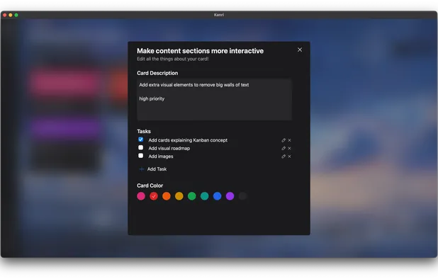 Kanri: Modern offline-first Kanban board app for Windows, MacOS and Linux. | AlternativeTo