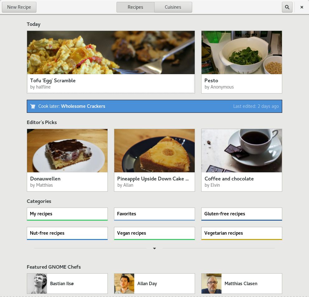 GNOME Recipes Alternatives: 25+ Recipe Managers & Similar Apps | AlternativeTo