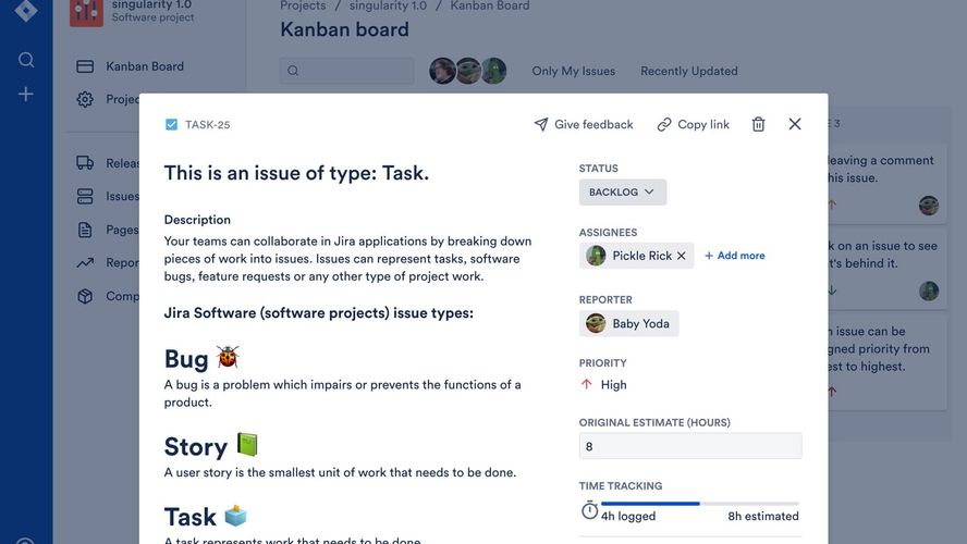 Jira Clone: A simplified Jira clone built with React/Babel (Client), and Node/TypeScript ...
