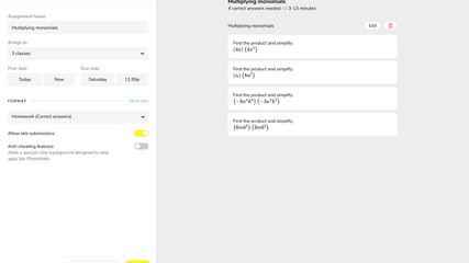 Edia: Free website for high school math teachers to create digital ...
