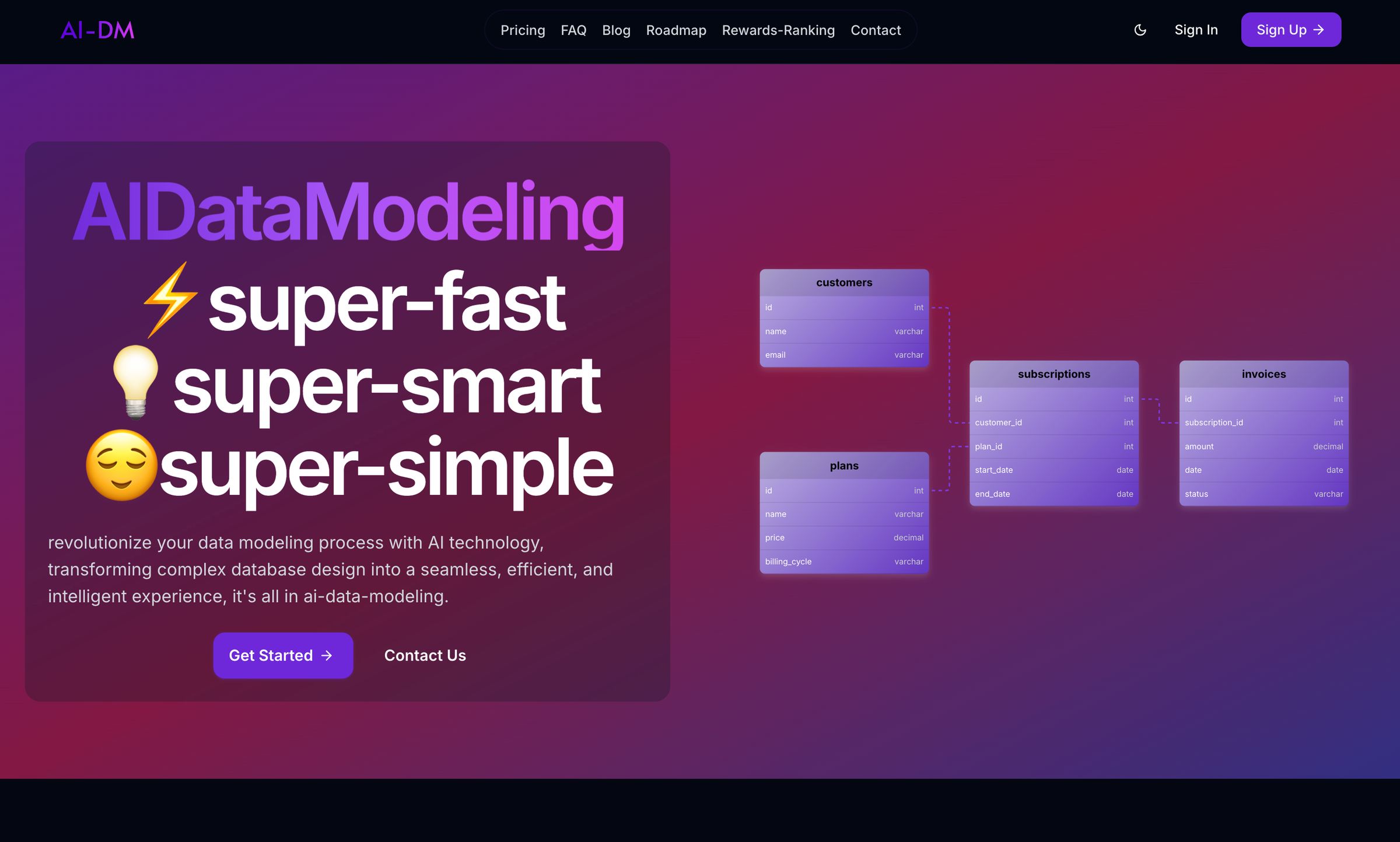 AI Data Modeling: AI-powered database modeling tool | AlternativeTo