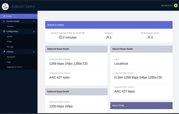 Owncast: Self-hosted live video and web chat server for use with existing popular | AlternativeTo