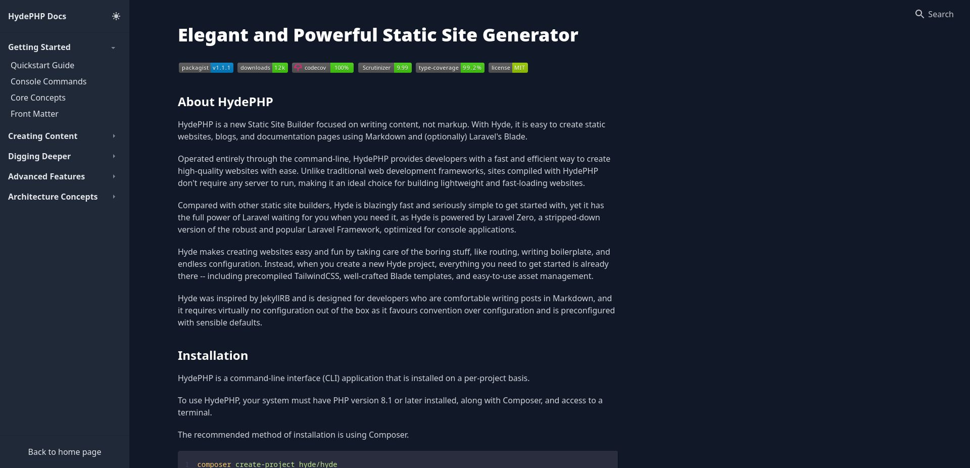 HydePHP Alternatives: Top 7 Static Site Generators | AlternativeTo