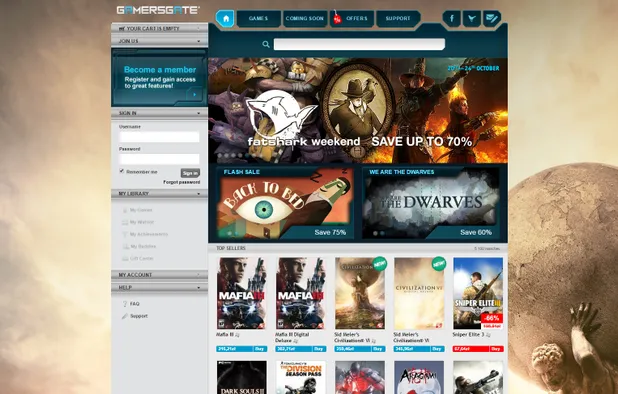 GamersGate: Buy and download games instantly for PC and Mac | AlternativeTo