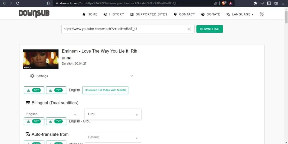 Downsub: Download subtitles from Youtube, VIU, Viki, Vlive and more | AlternativeTo