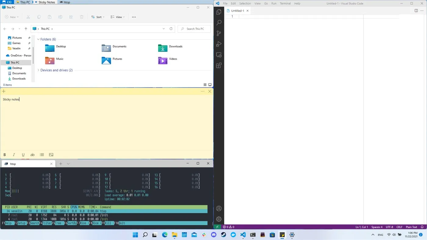 FancyWM: Dynamic tiling window manager for Microsoft Windows ...
