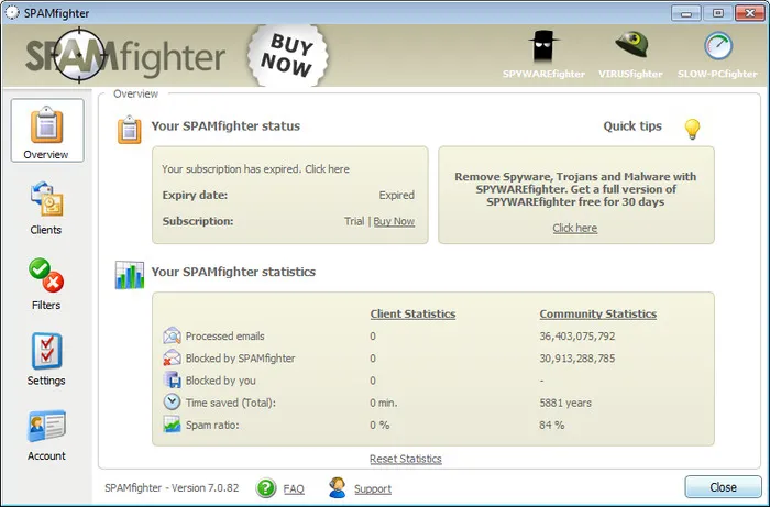 SPAMfighter: Free spam filter for Microsoft | AlternativeTo