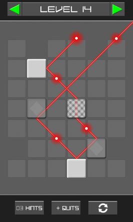 Laser Mania: Puzzle game where you have arrange blocks to reflect or ...