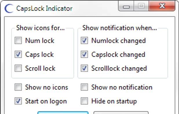 CapsLock Indicator: Small utility that indicates the state of the Num ...